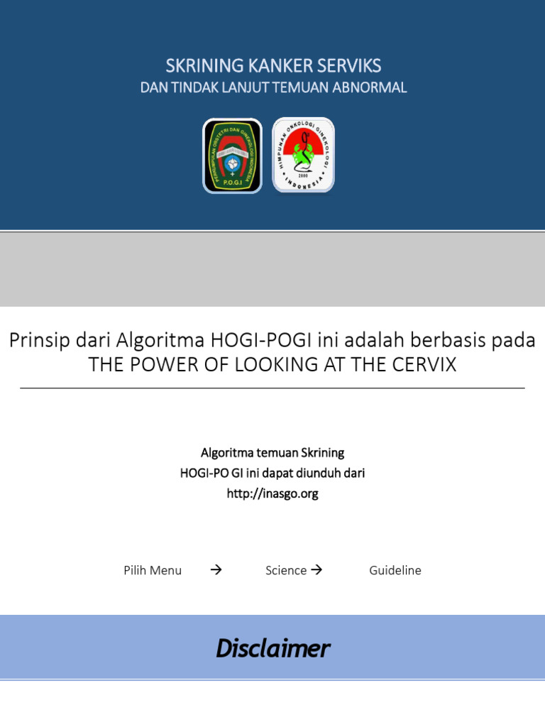 Pedoman Inasgo Lesi Pre Kanker Servisk | PDF