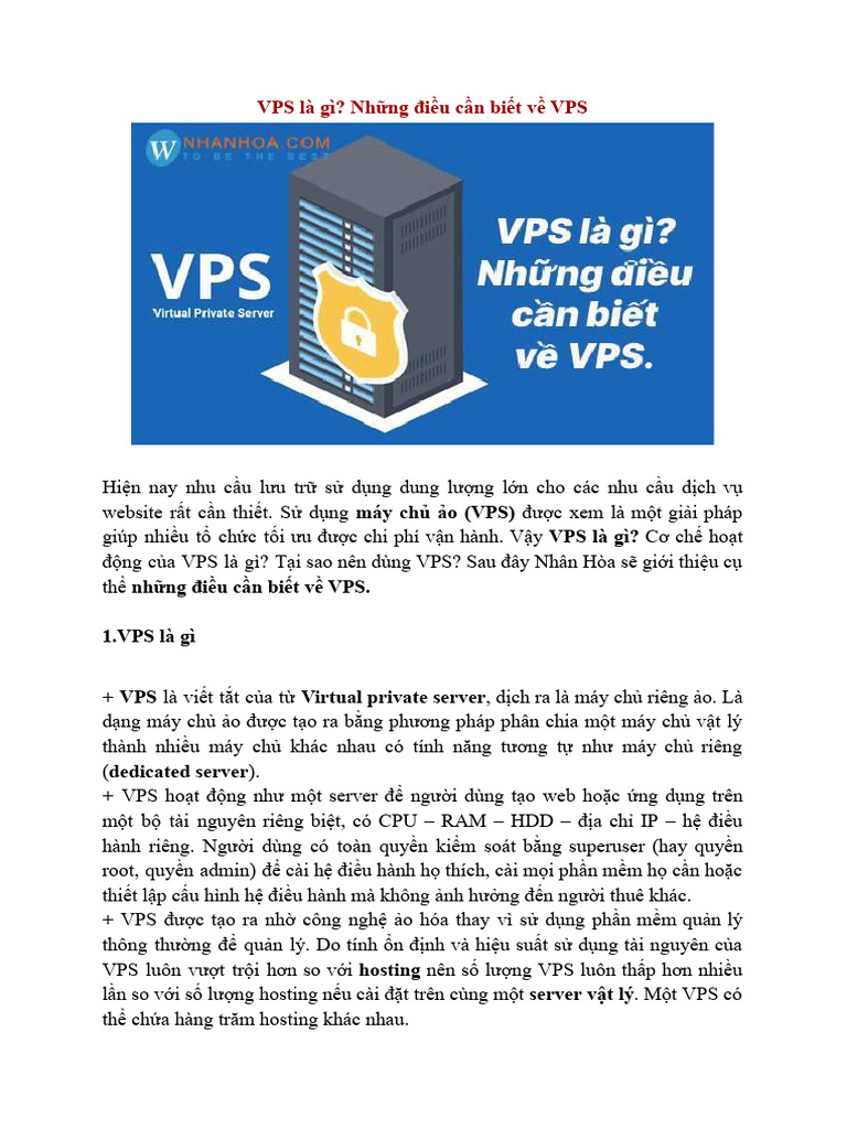 Giáo trình VPS | PDF