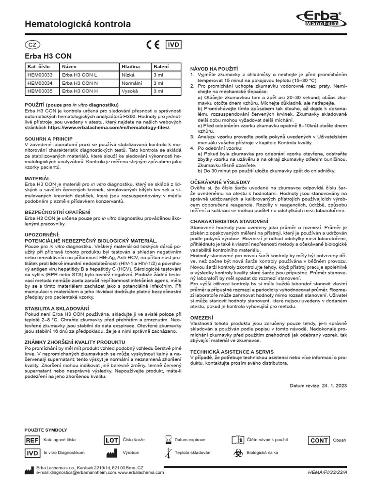 HEM00033 - HEM00034 - HEM00035 - Erba H3 CON - A-ATrUtzg3SW | PDF