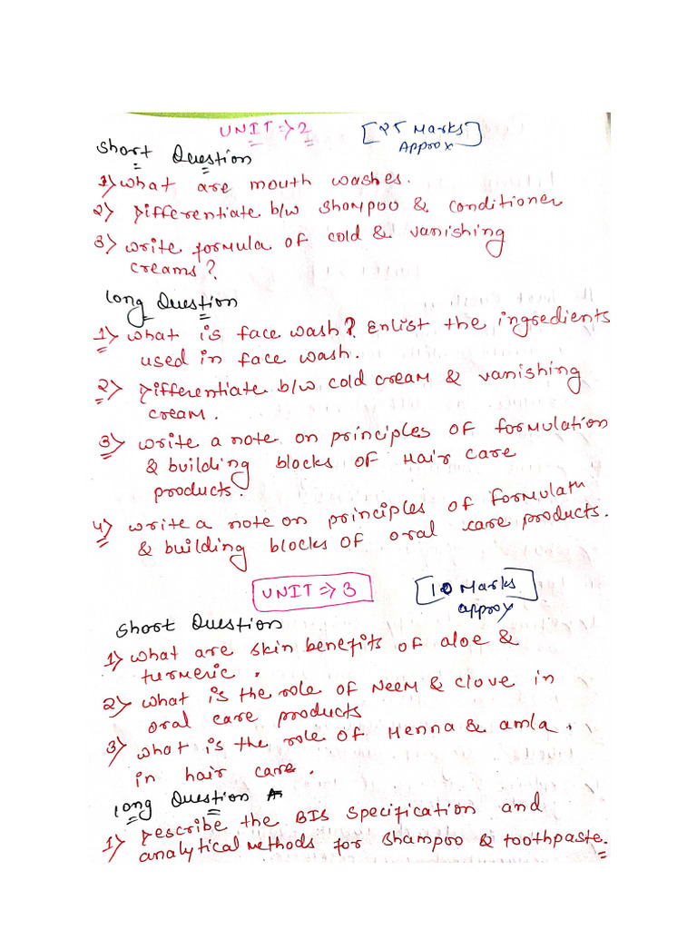 Unit 2 Solution Cosmetic Science | PDF