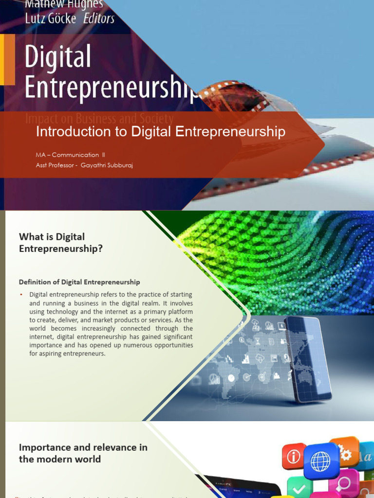 Essentials of Digital Entrepreneurship | PDF | Entrepreneurship | Internet