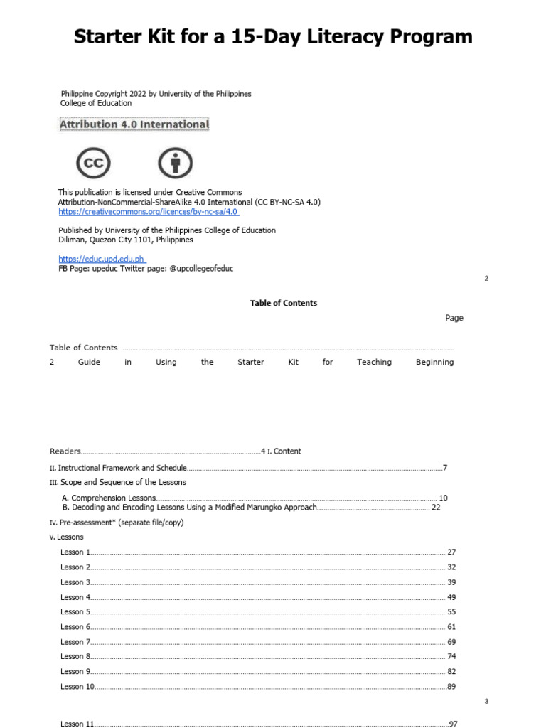 15 Day Literacy Starter Kit August 2024 1 | PDF | Reading Comprehension ...