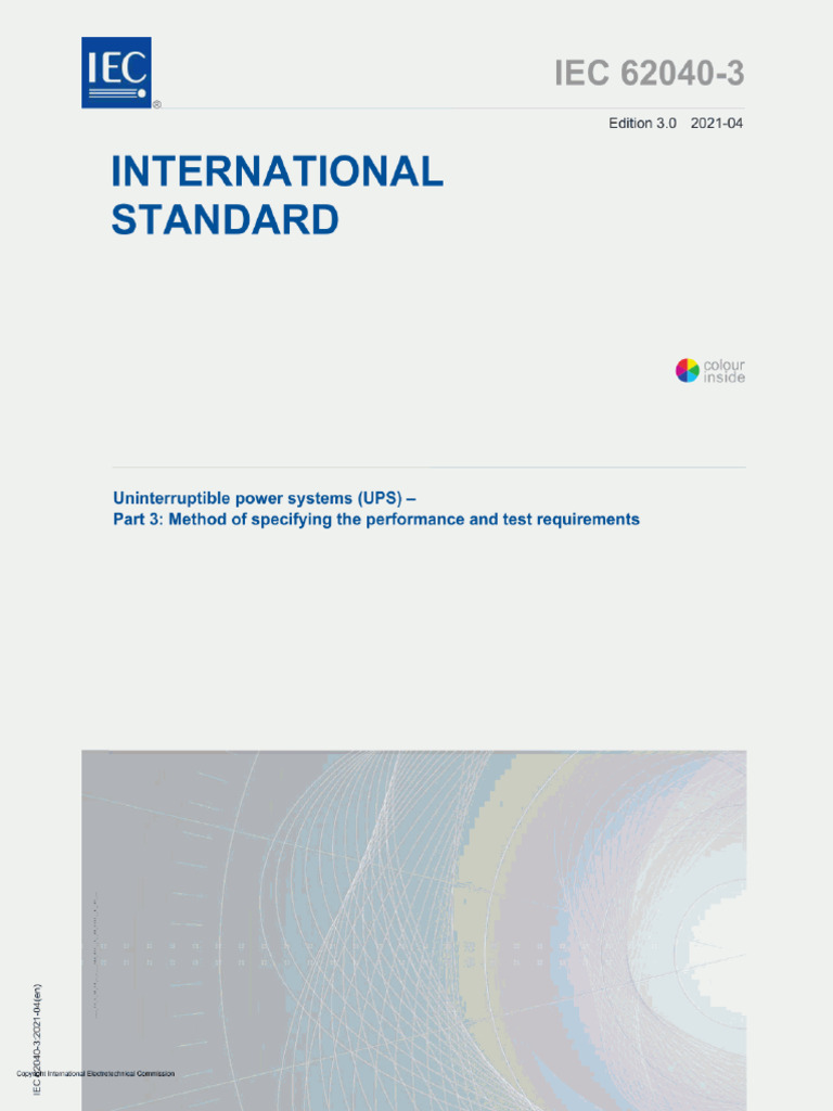 Iec 62040-3-2021 | PDF