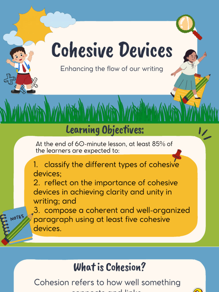 G10 Cohesive Devices Lesson | PDF