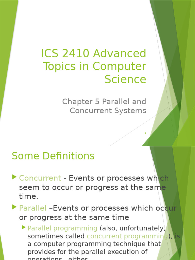 Chapter 6 Parallel and Concurrent Computing | PDF | Parallel Computing | Central Processing Unit