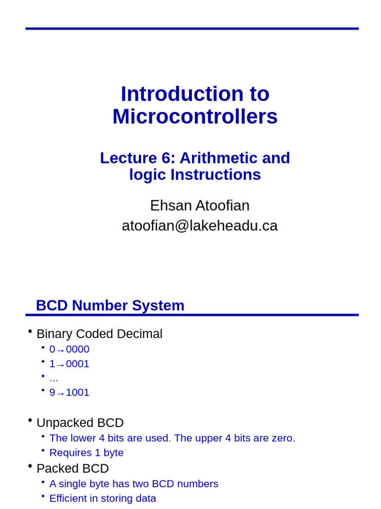 Lecture6 EELE 1232 | PDF | Binary Coded Decimal | Mathematical Notation