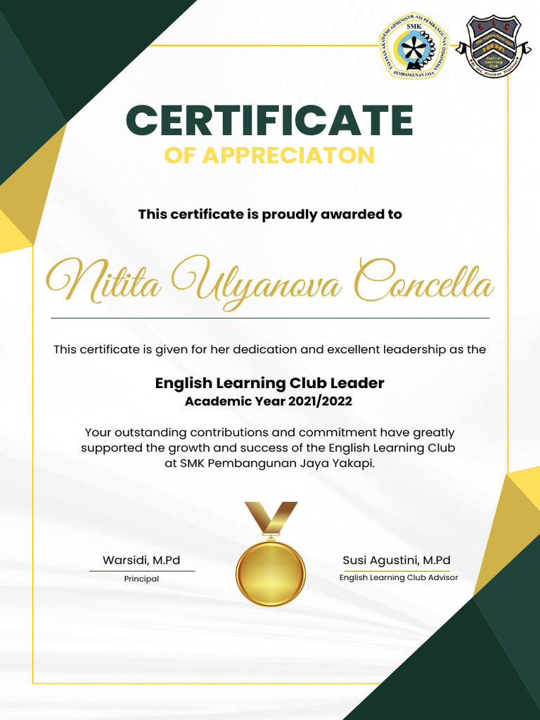 Nitita - Certificate ELC-2 | PDF