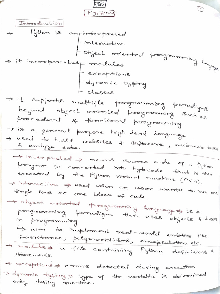 Python Module1 | PDF
