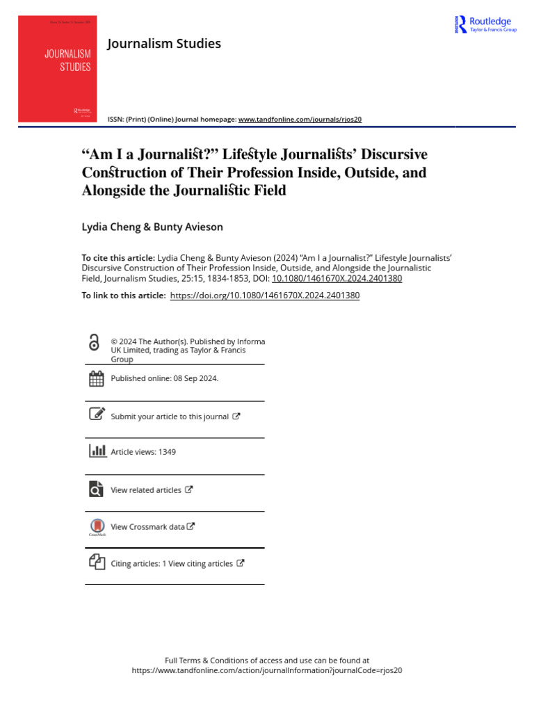 Careers in Lifestyle Journalism | PDF | Journalism | Identity (Social ...