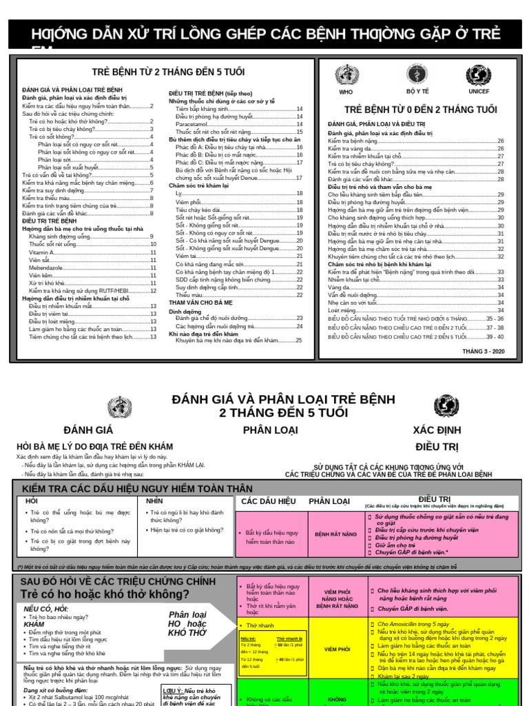 Phac Do Dieu Tri Imci 2020 | PDF