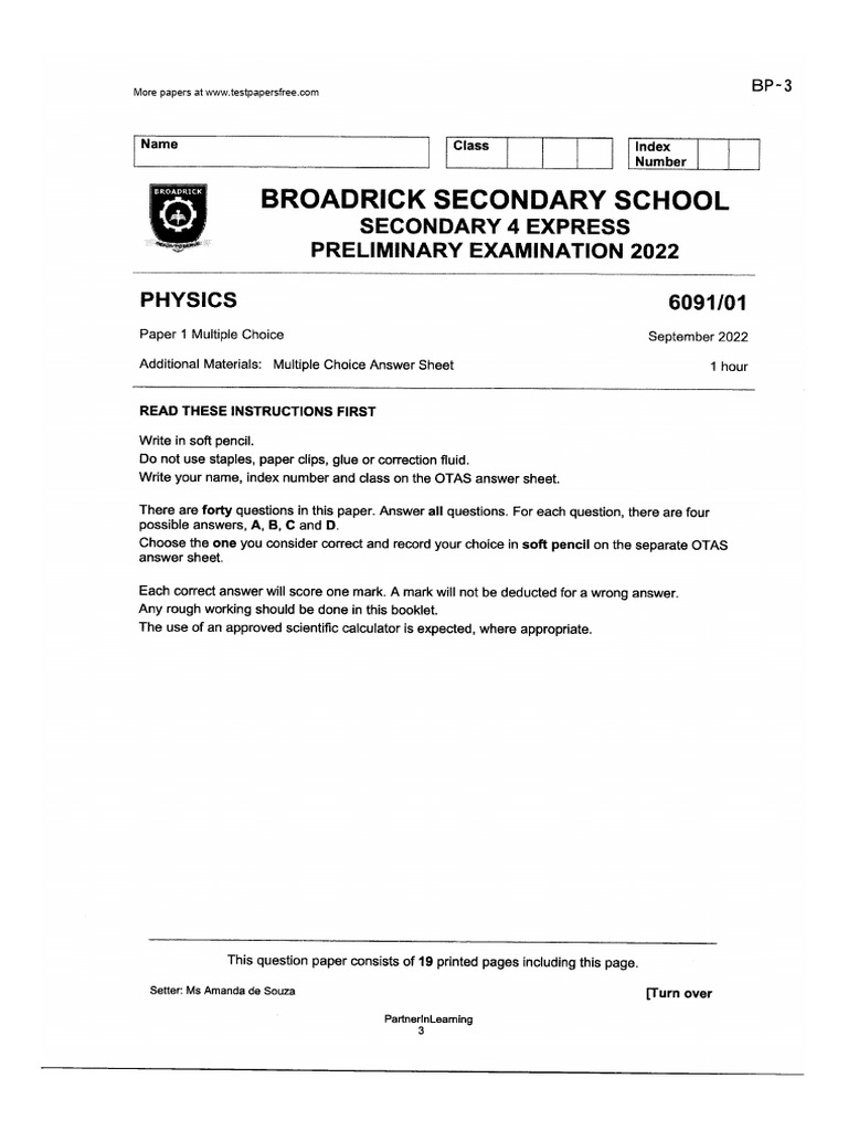 Broadrick Physics | PDF