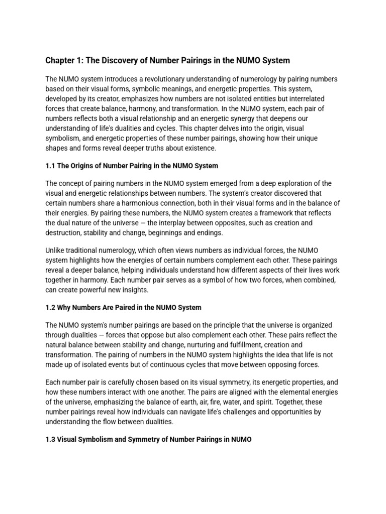 The NUMO System of Numerology_ Pairing Numbers for a Balanced Life ...