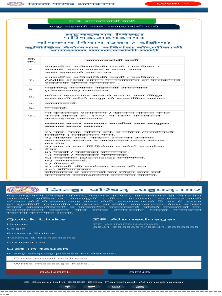 Ahmednagar Zilla Parishad Ahmednagar | PDF