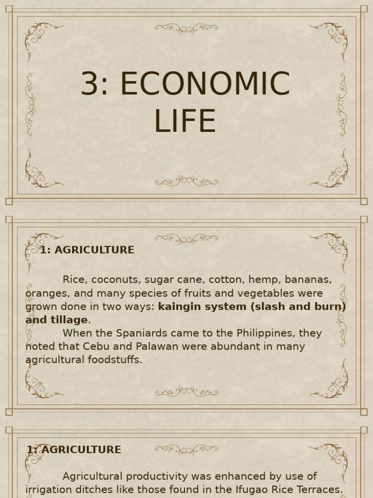 Pre-Colonial Philippine Economic Life | PDF | Philippines | Agriculture