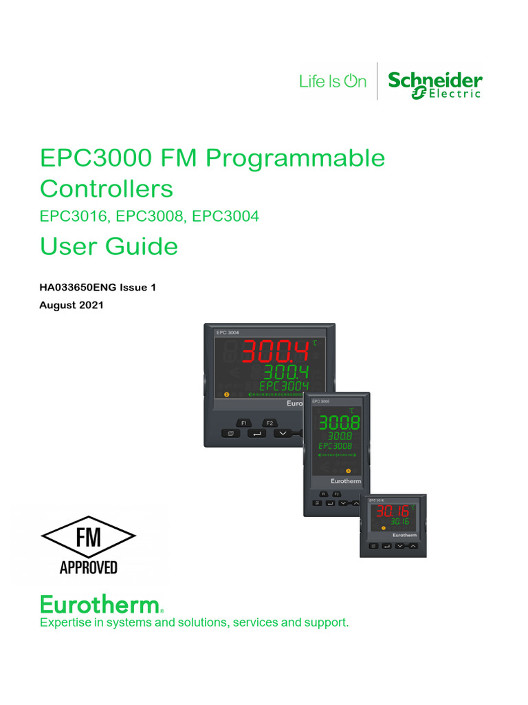 EPC3000-FM-Temperature-Controller-User-Guide-HA033650ENG-Iss1 | PDF | Power Supply | Parameter ...