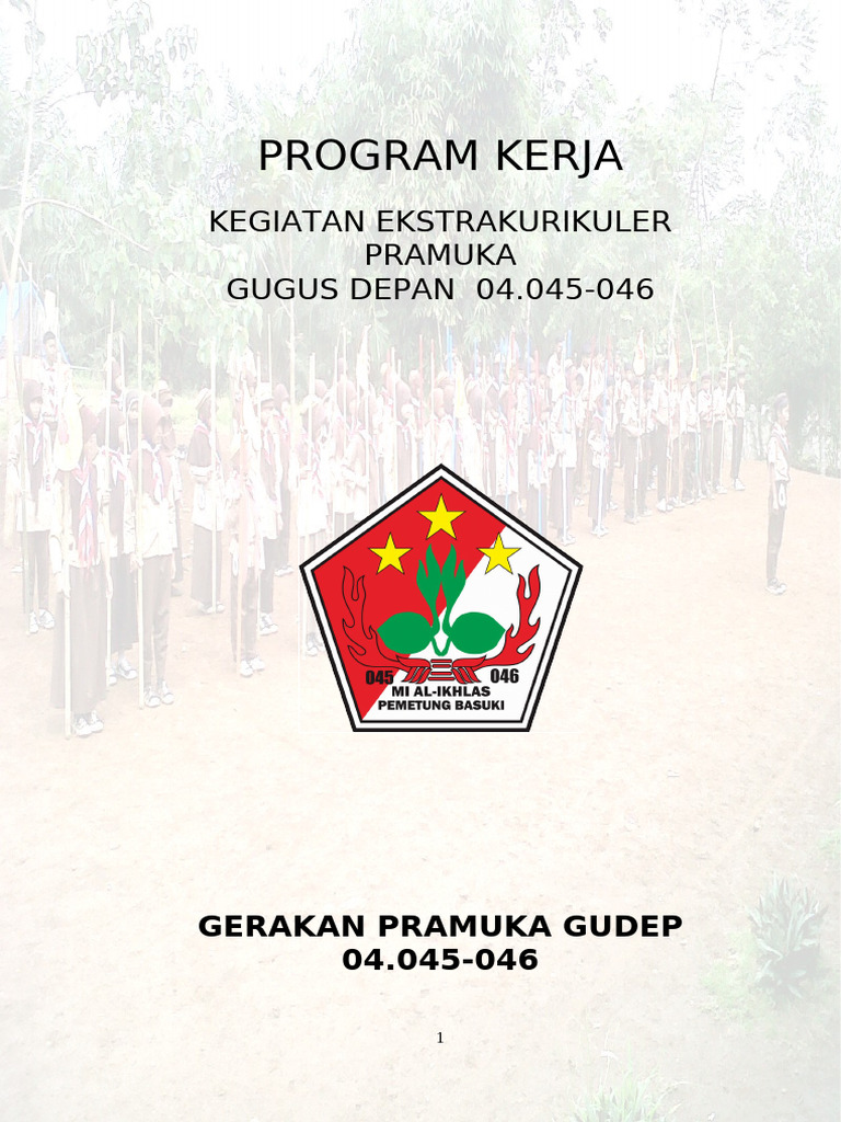 Program Kerja Pramuka | PDF
