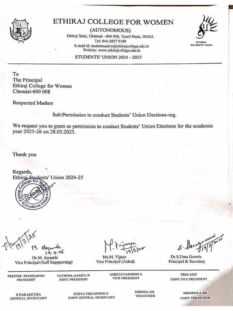 Students' Union Election 25-26 | PDF