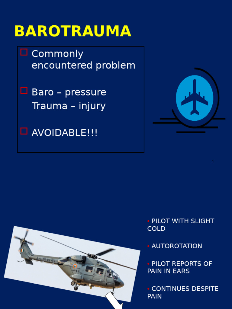 Barotrauma For Aircrew 2 | PDF | Medical Specialties | Clinical Medicine