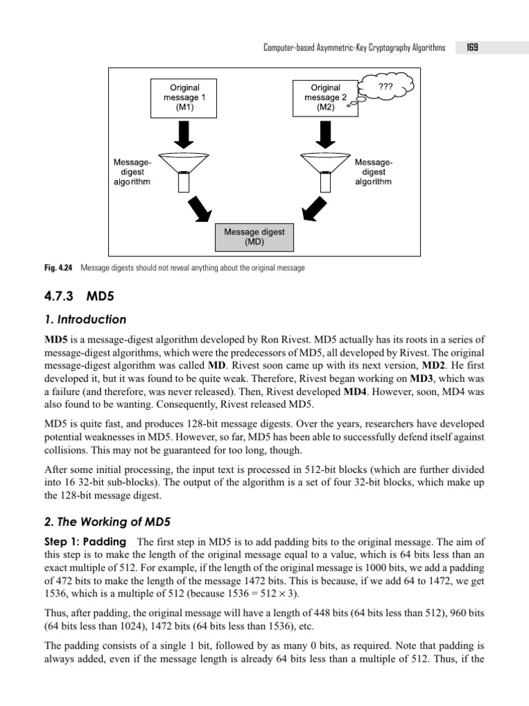 Understanding MD5 Message Digest Algorithm | PDF | Theoretical Computer ...
