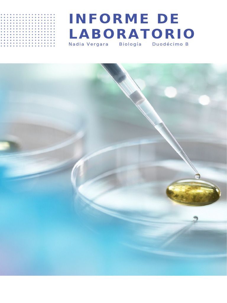 Informe Estudiantil Tradicional | PDF | Adn | Precipitación (Química)