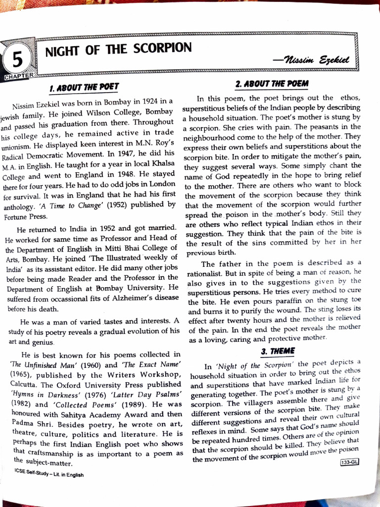 Night of Scorpion (Evergreen Publications) | PDF