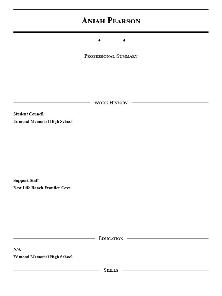 Aniah Pearson: Professional Summary | PDF | Cognition | Learning