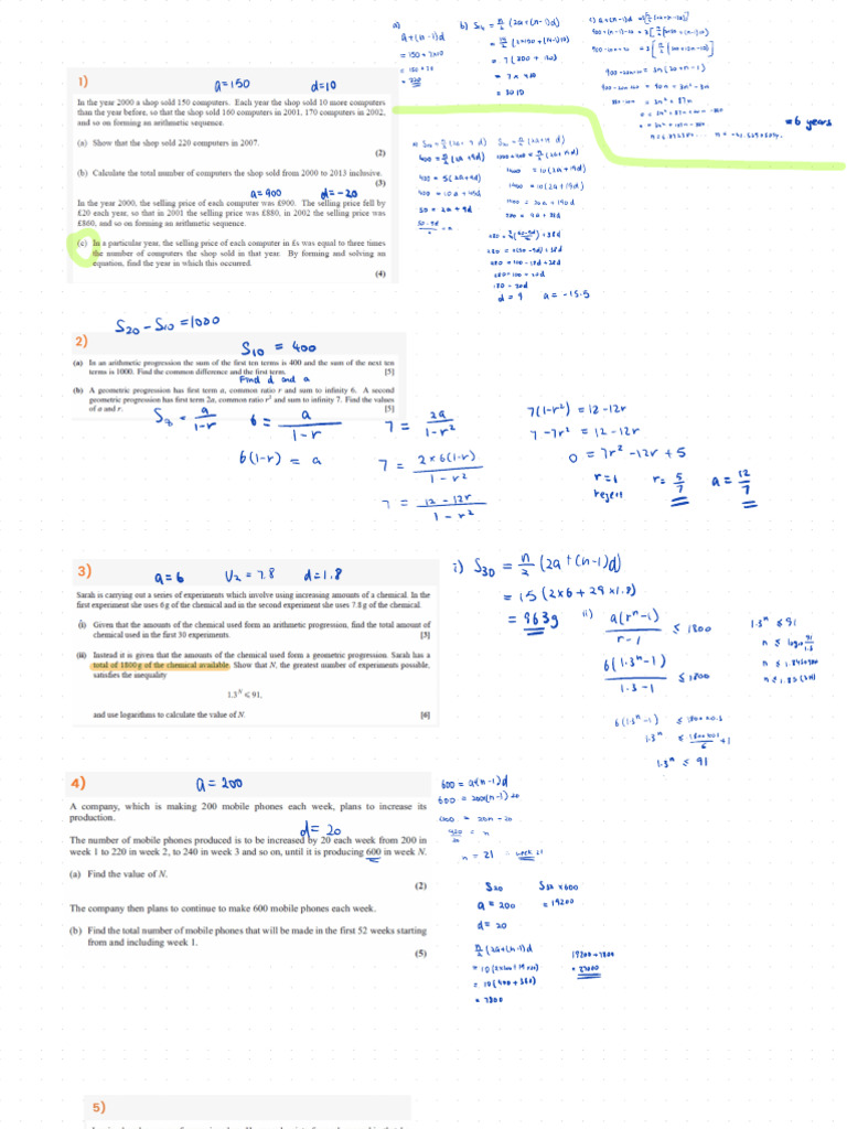 A2 Chapter 3 Past Paper Questions (Old) 2 | PDF