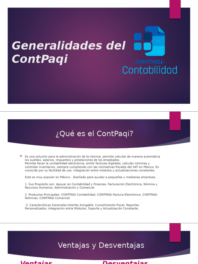 Generalidades Del Contpaqi | PDF | Contabilidad | Informática