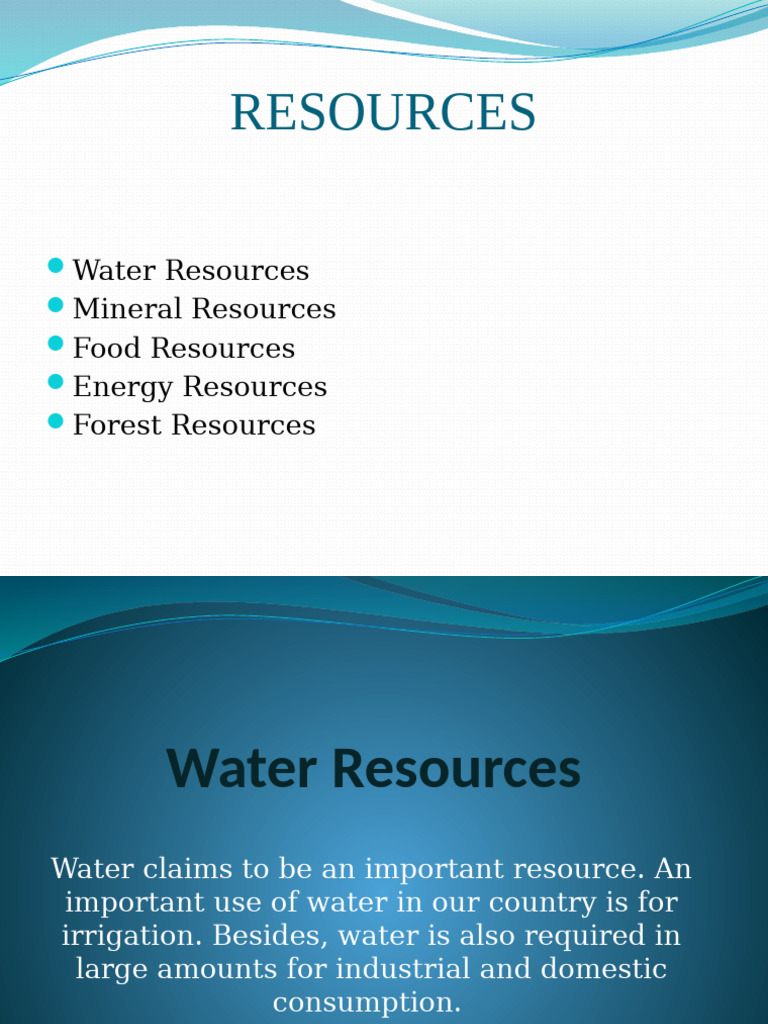 U - 1 Resources EVS | PDF | Drought | Agriculture