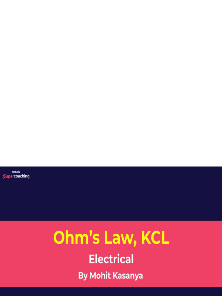 Resistance & KCL - 1715868465 | PDF