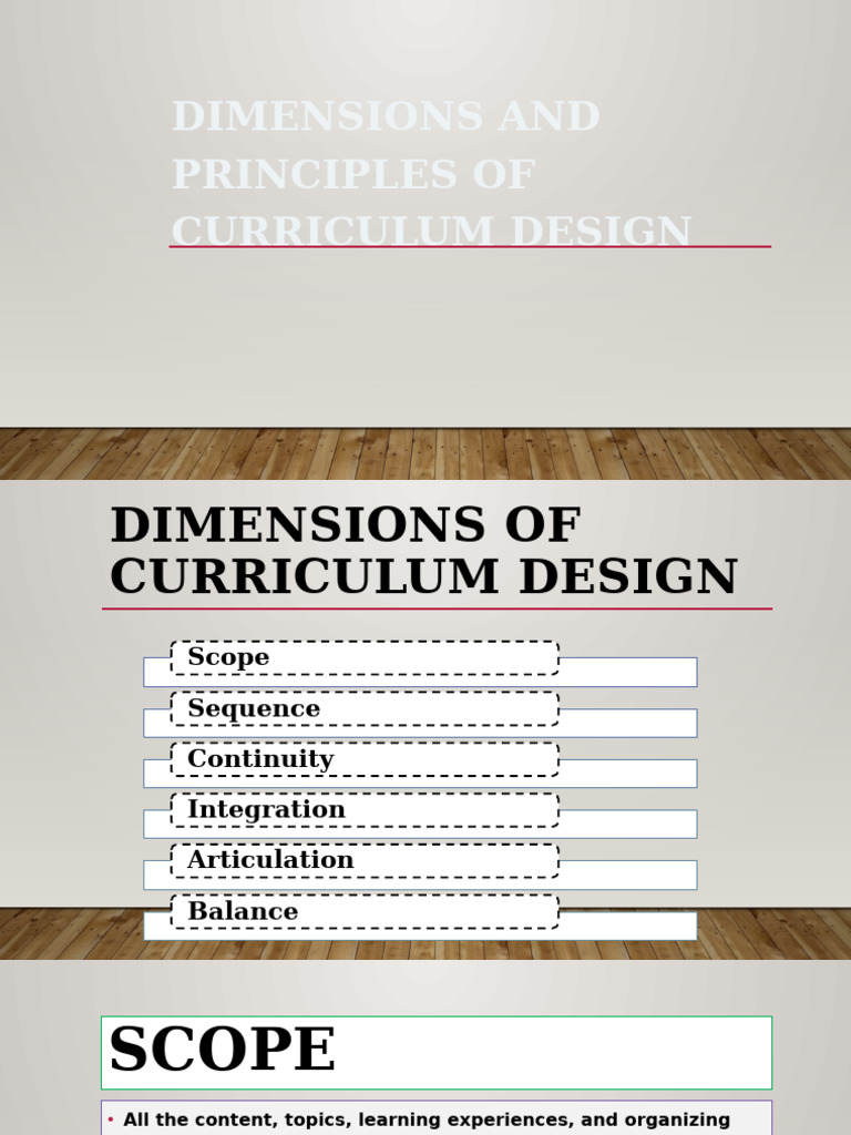 Topic 3B - Dimensions of The Curriculum | PDF | Curriculum | Teachers