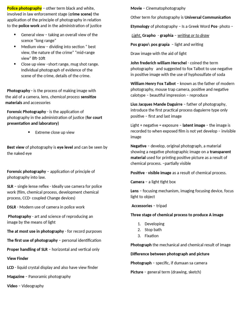 Forensic 1 Lecture - 065403 | PDF | Camera | Photograph