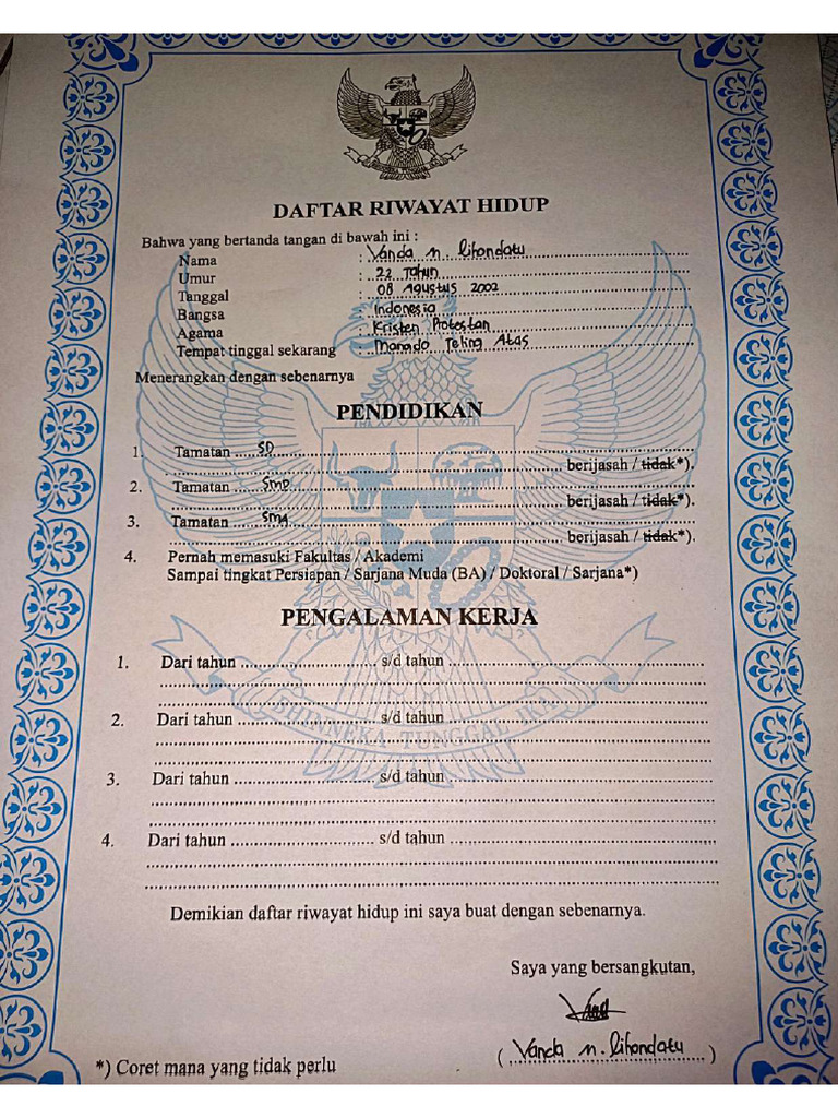 CV Vanda - Compressed | PDF