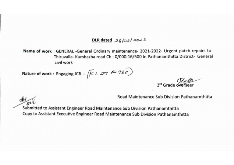 DLR TK Road JCB | PDF