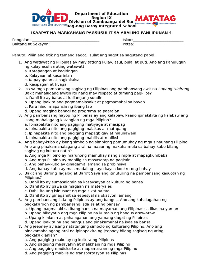 G4 Arpan - Q4 Periodical | PDF