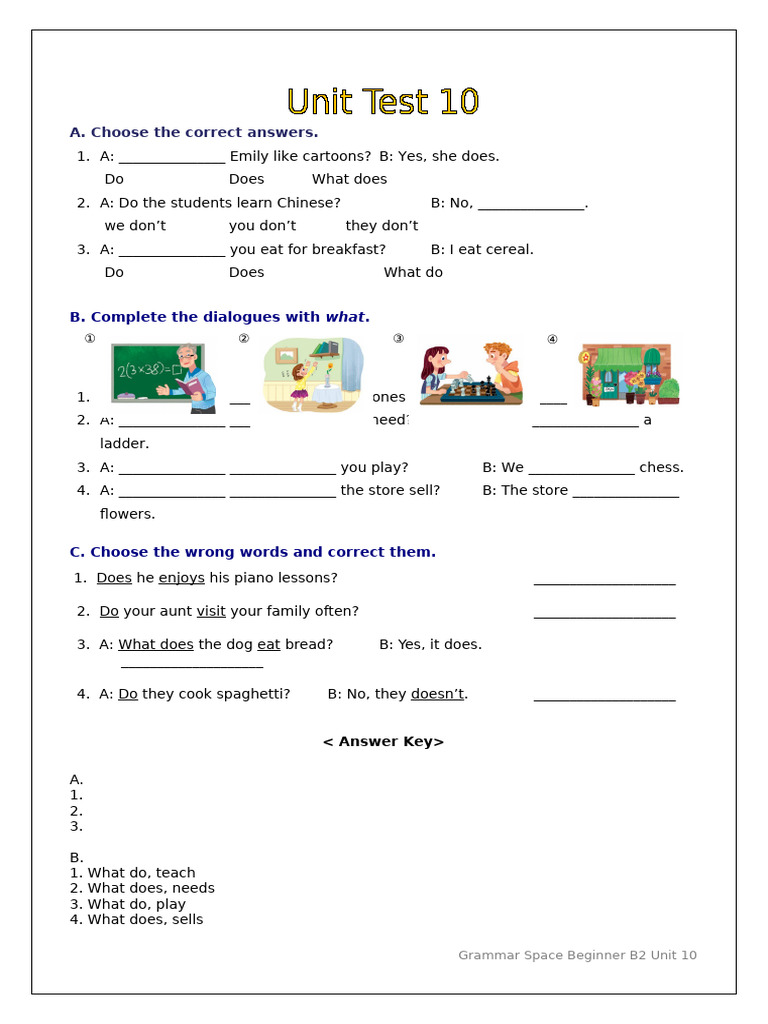 Unit Test 2-10 | PDF