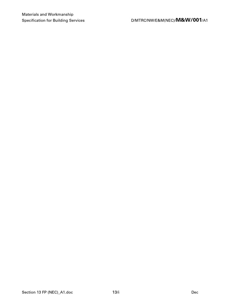 13 - Piping Ancillaries - MWS For BS - (NEC) A1+AH1 | PDF