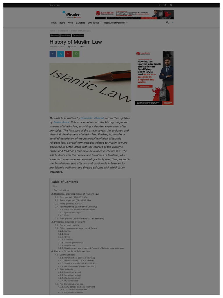 blog_ipleaders | PDF | Sharia | Hadith