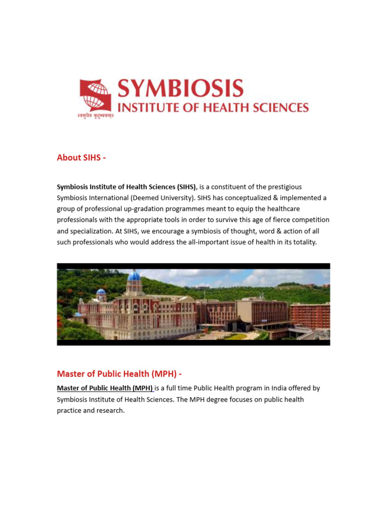 Master of Public Health | PDF