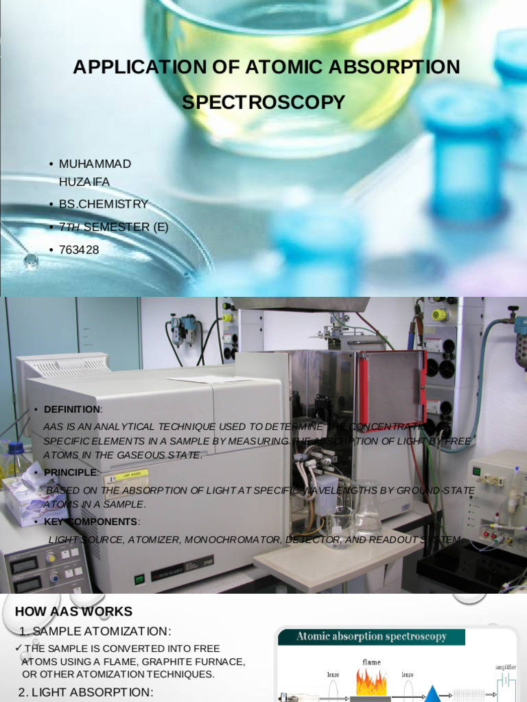 Applications of Atomic Absorption Spectroscopy | PDF | Atomic ...