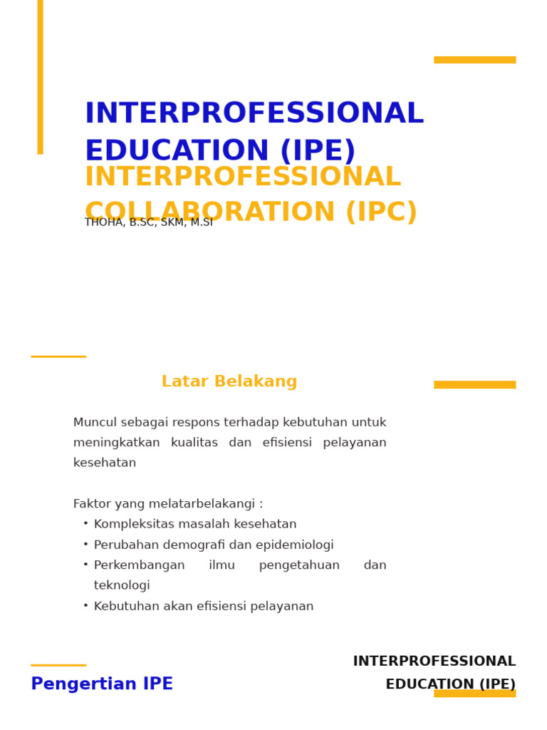 IPC Dan IPE | PDF