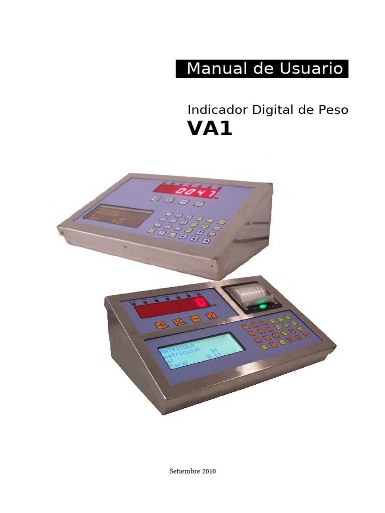VA1 - Manual Usuario (1) | PDF | Impresora (Computación) | Tecnología de información y ...