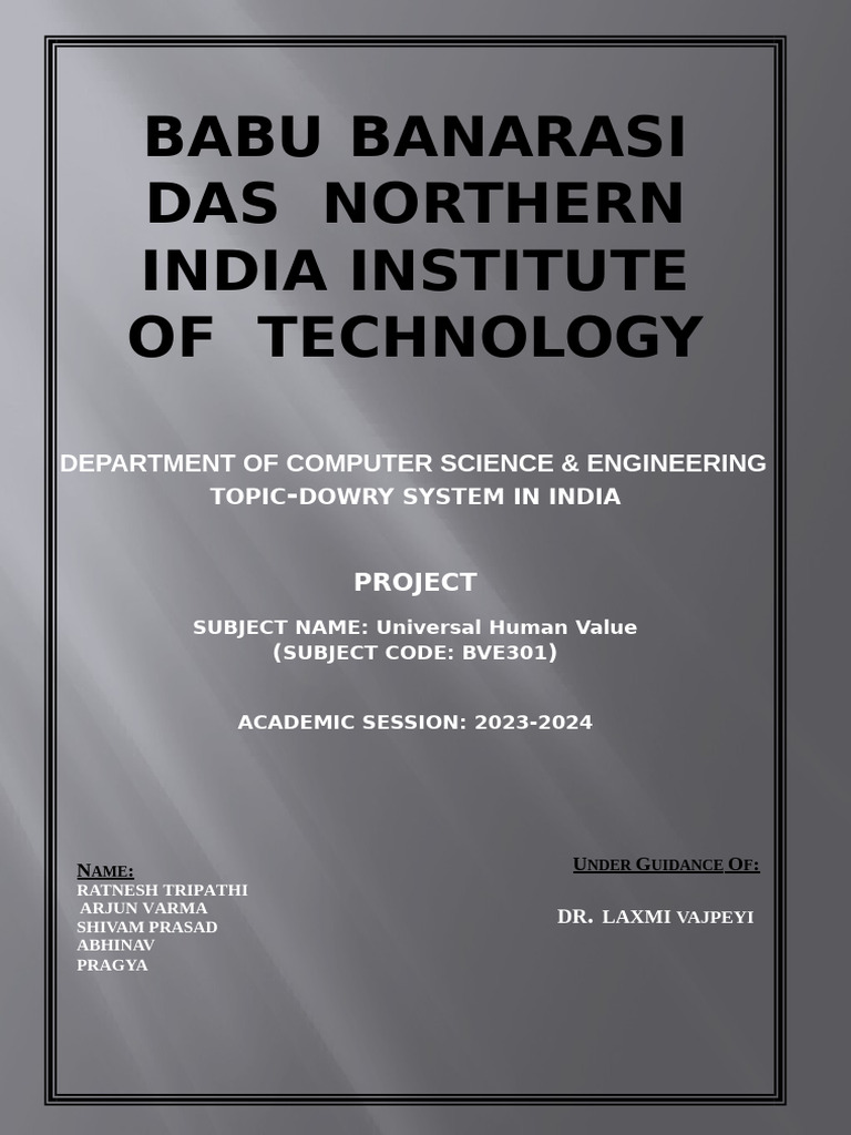 Uhv Project 1 | PDF | Domestic Violence | Injustice