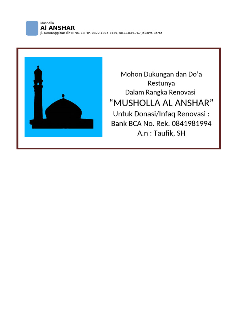Atap Musholla | PDF