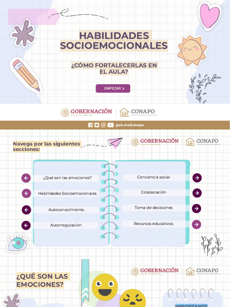 Fortalecimiento de Habilidades Socioemocionales | PDF | Las emociones ...