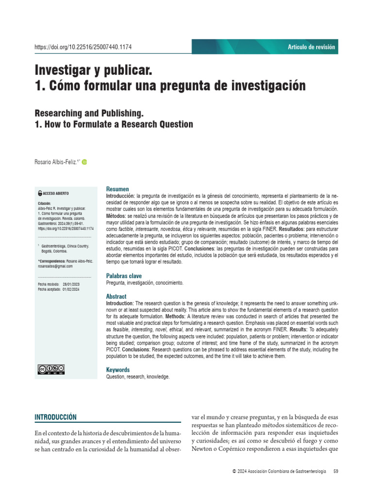 Cómo formular preguntas de investigación | PDF | Investigación | Cognición