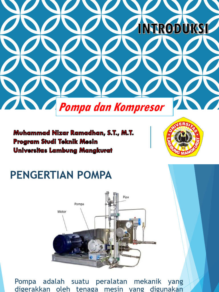 Pengertian dan Klasifikasi Pompa | PDF