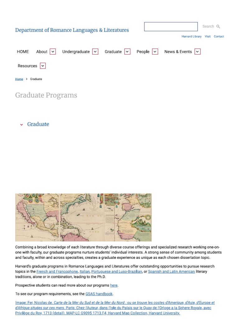 Department of Romance Languages & Literatures | PDF