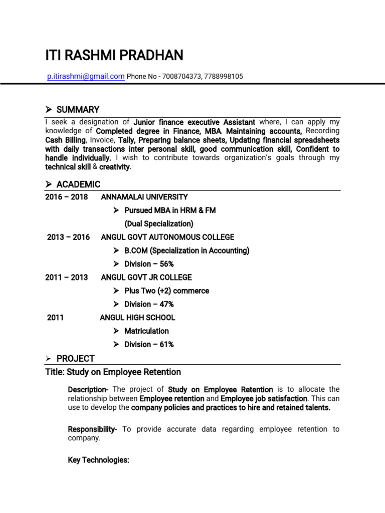 Iti Resume | PDF