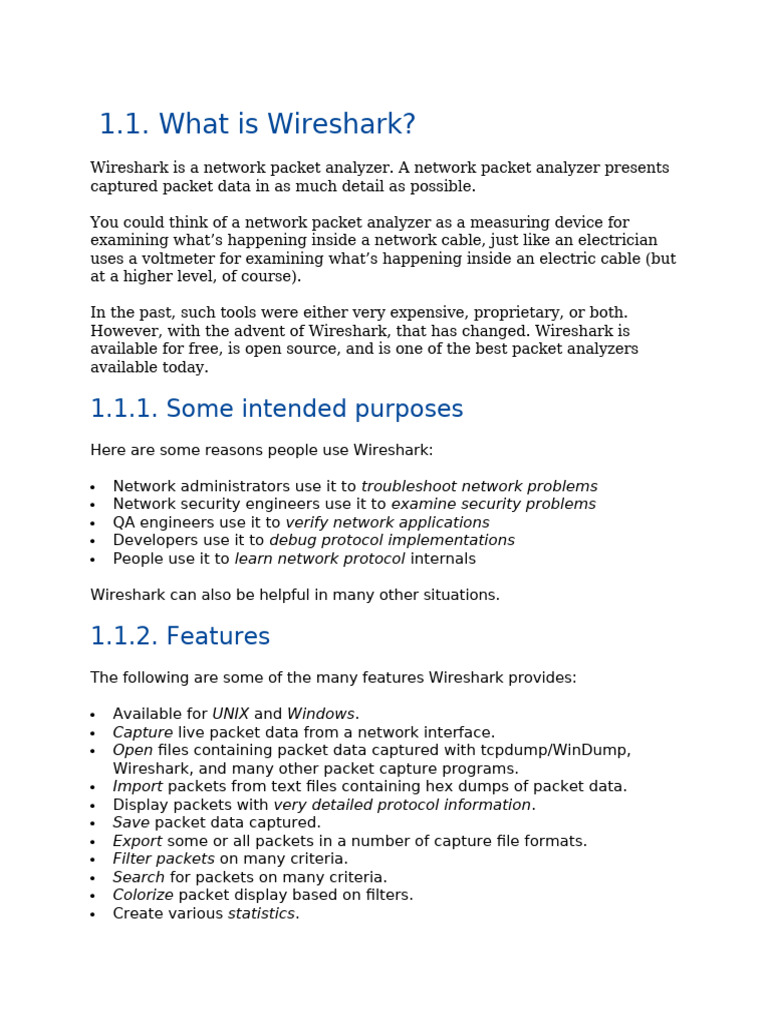 Intro Wireshark | PDF